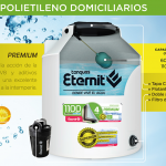 Tanque Premium Eternit 1100 lts. Con Válvula y Flotante | Materialespro